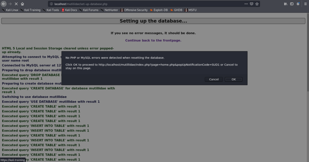 How to set up Mutillidae – Linux | VK9 Security