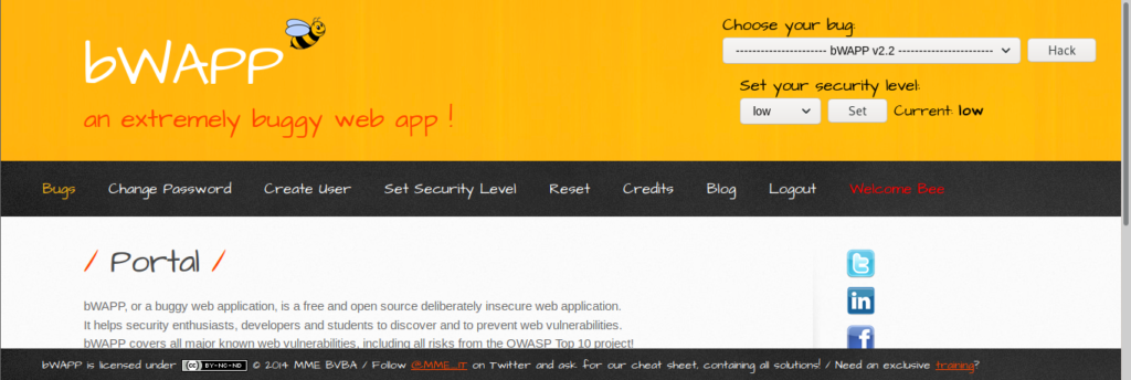 How to set up bWAPP – Linux | VK9 Security