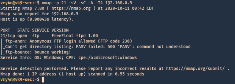 Bufferoverflow Lab 1 Freefloat Ftp Server Vk9 Security
