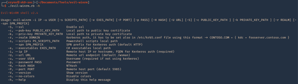Connect to Windows Remote Management (WinRM) using Evil WinRM | VK9 ...