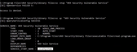 Privilege Escalation – Unquoted Service Path (Windows) | VK9 Security
